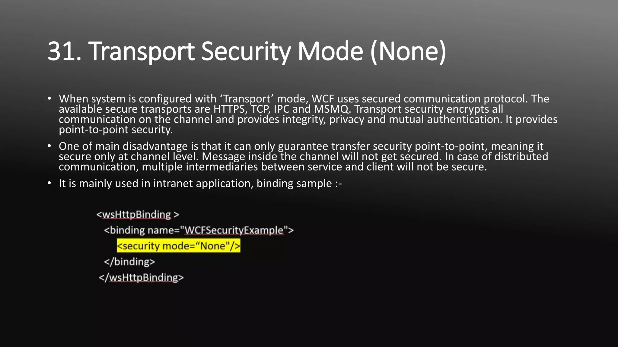 Complete Architecture and Development Guide To Windows Communication Foundation (WCF) | PPTX