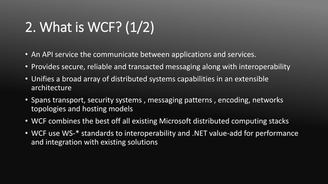 Complete Architecture and Development Guide To Windows Communication Foundation (WCF) | PPTX