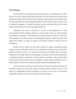 FOOD PACKAGING | PDF | Chemistry | Science