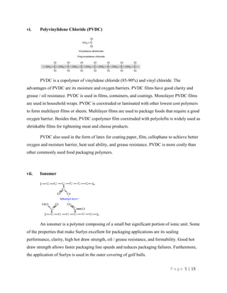 FOOD PACKAGING | PDF | Chemistry | Science