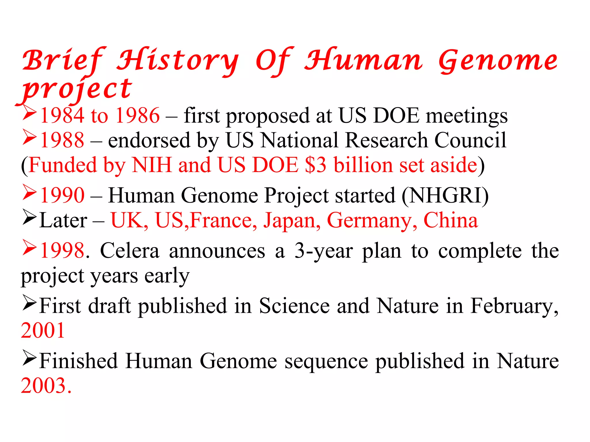 Complete assignment on human Genome Project | PPT | Genetics | Science