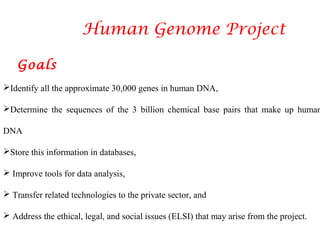 Complete assignment on human Genome Project | PPT