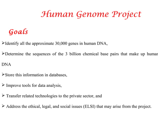 Complete assignment on human Genome Project | PPT | Genetics | Science