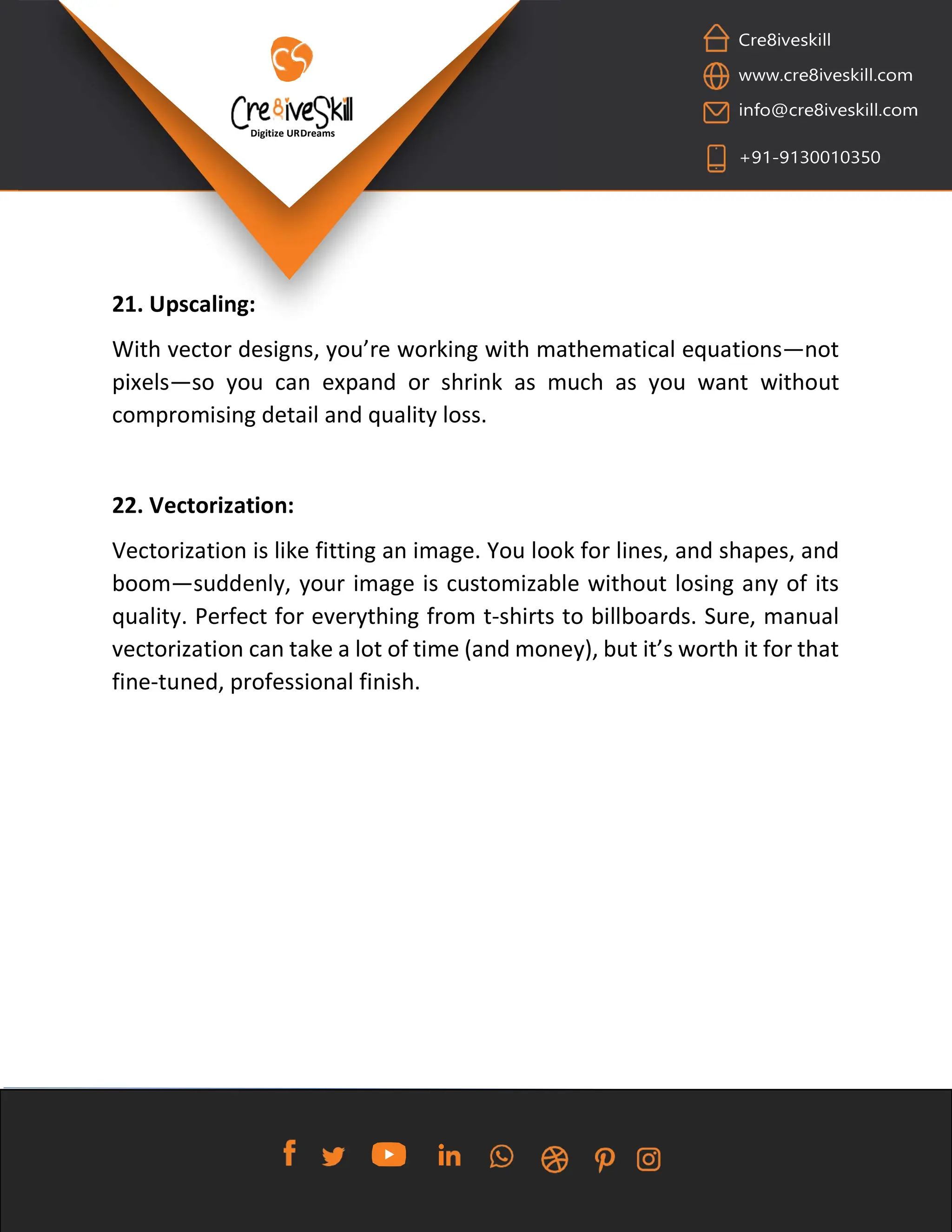A-to-Z Guide to Design Vectorization Terminology | Cre8iveSkill | PDF