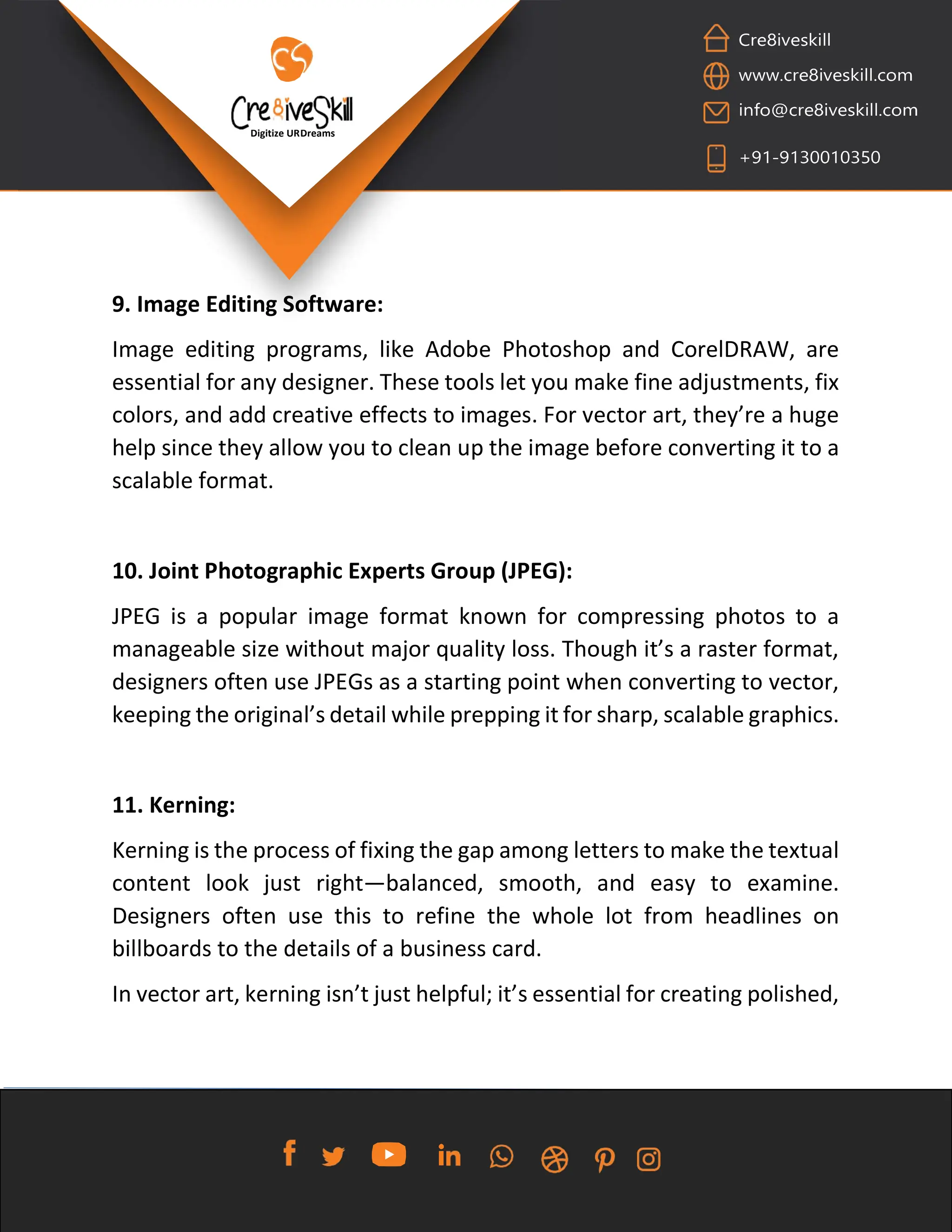 A-to-Z Guide to Design Vectorization Terminology | Cre8iveSkill | PDF