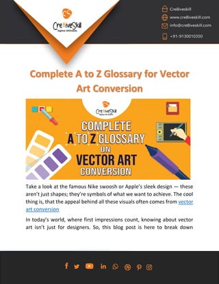 A-to-Z Guide to Design Vectorization Terminology | Cre8iveSkill | PDF