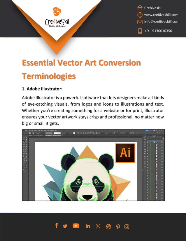 A-to-Z Guide to Design Vectorization Terminology | Cre8iveSkill | PDF