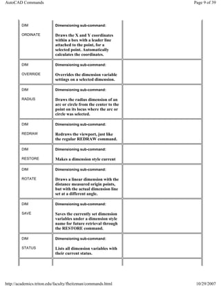 Complete auto cad_commands | PDF | Geography | Science