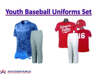 Complete baseball uniforms set | PPTX