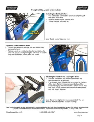 Complete bike assembly | PDF