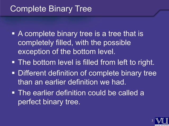 Complete Binary Tree And Heap Ppt