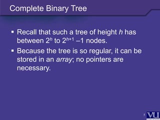 Complete binary tree and heap | PPT