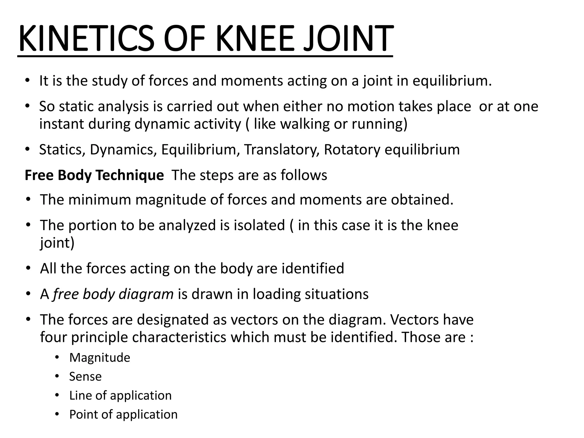 biomechanic of knee joint | PPTX