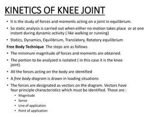 biomechanic of knee joint | PPTX