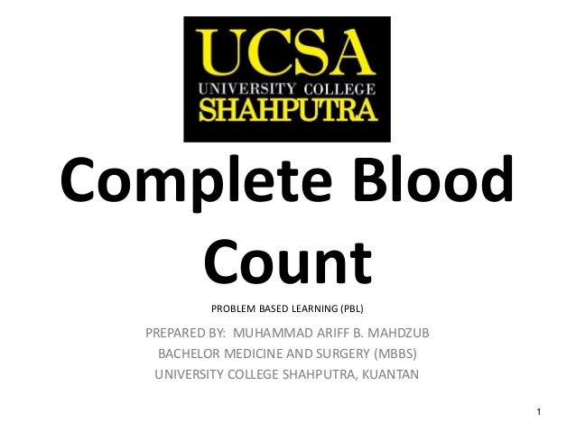 Complete Blood Count In Primary Care Bpacnz Primary