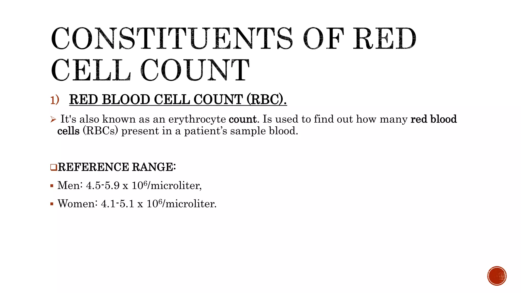 Complete blood count | PPTX