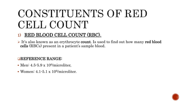 Complete blood count | PPTX