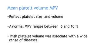 complete blood count.pptx | Blood Disorders | Diseases and Conditions