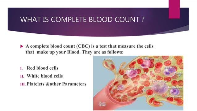 Complete blood count test(CBC) | PPT