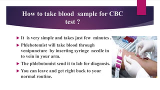 Complete blood count test(CBC) | PPT