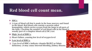 Complete blood count test(CBC) | PPT