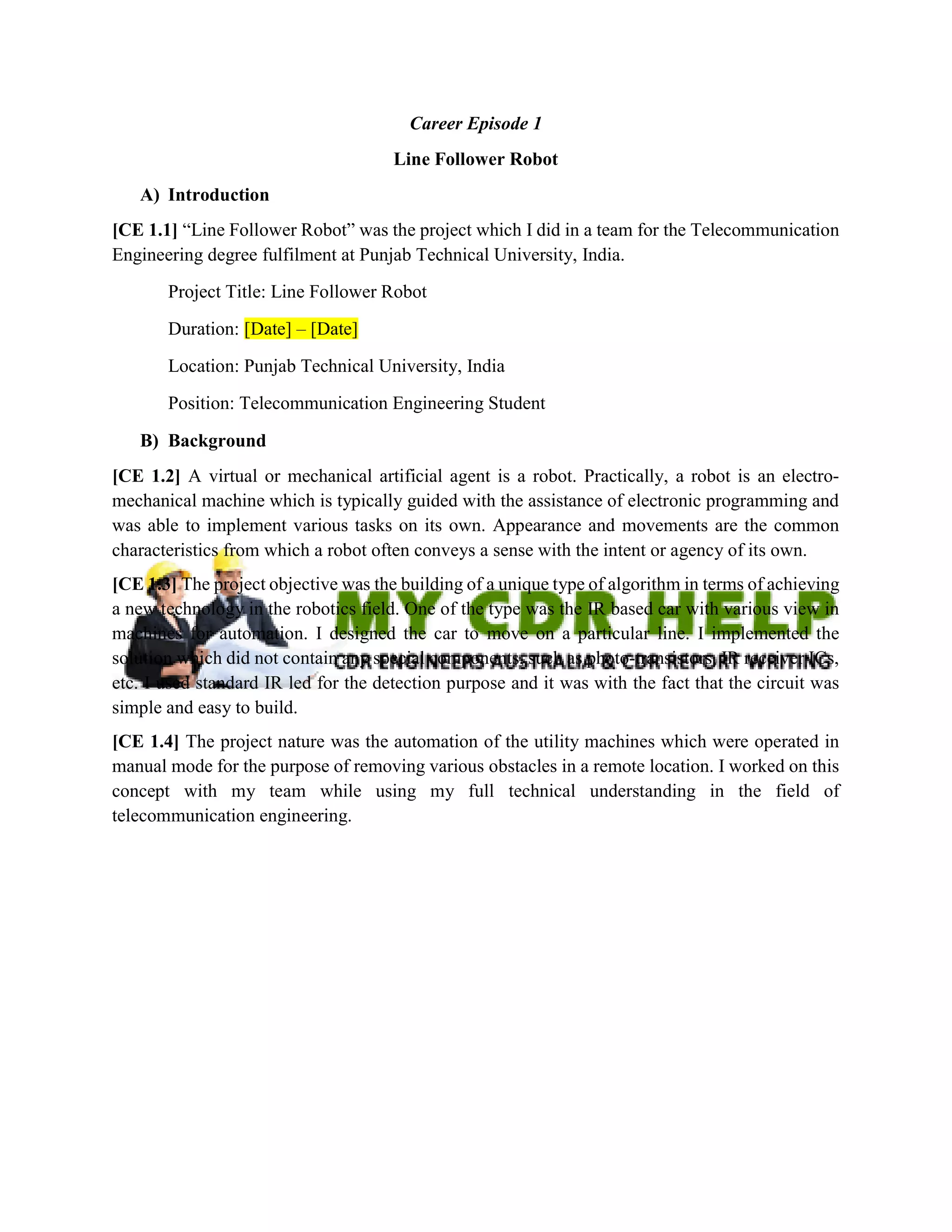 Complete cdr report sample for telecommunication engineers | PDF