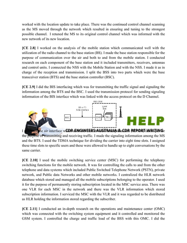 Complete cdr report sample for telecommunication engineers | PDF