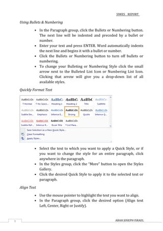 Computer Basics - A SIWES Report. | PDF