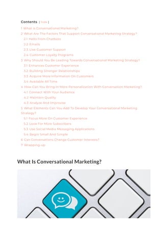 Complete conversational marketing guide | PDF