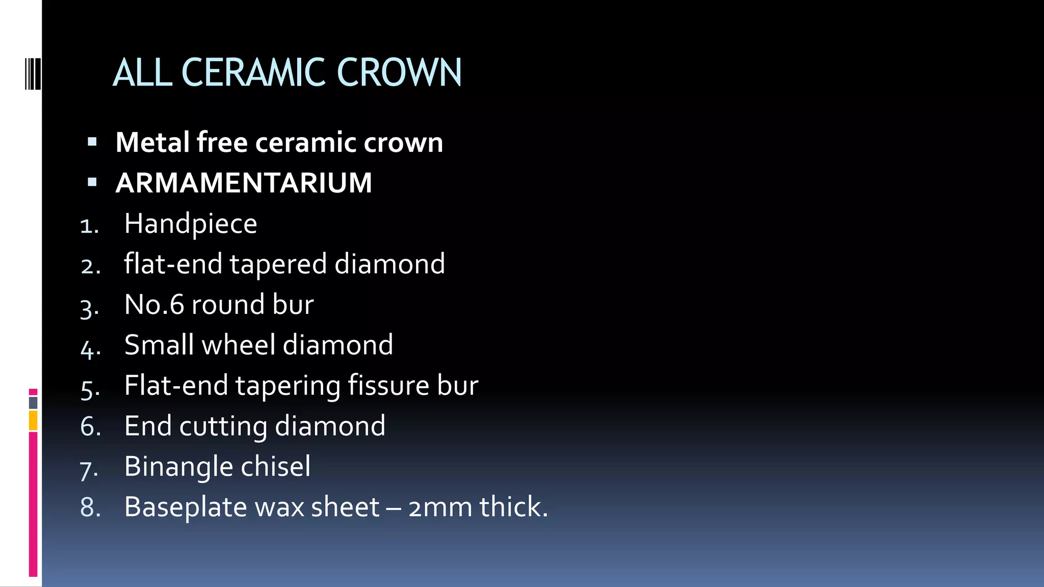 Tooth Preparation for full veneer crown | PPTX