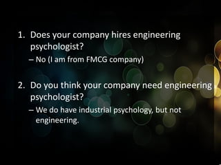 Engineering Psychology | PPTX