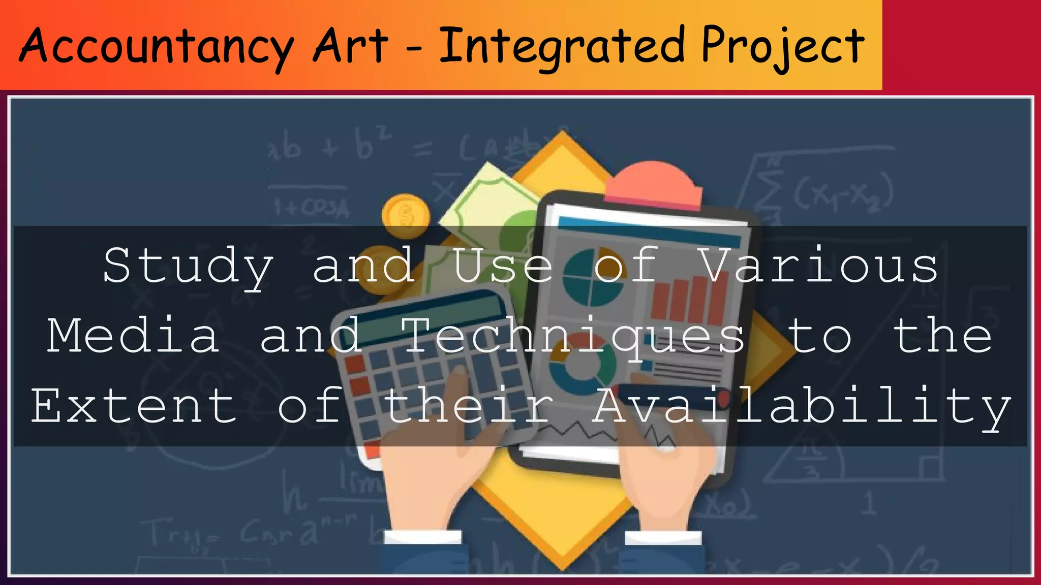Accountancy Art Integrated Project | PDF