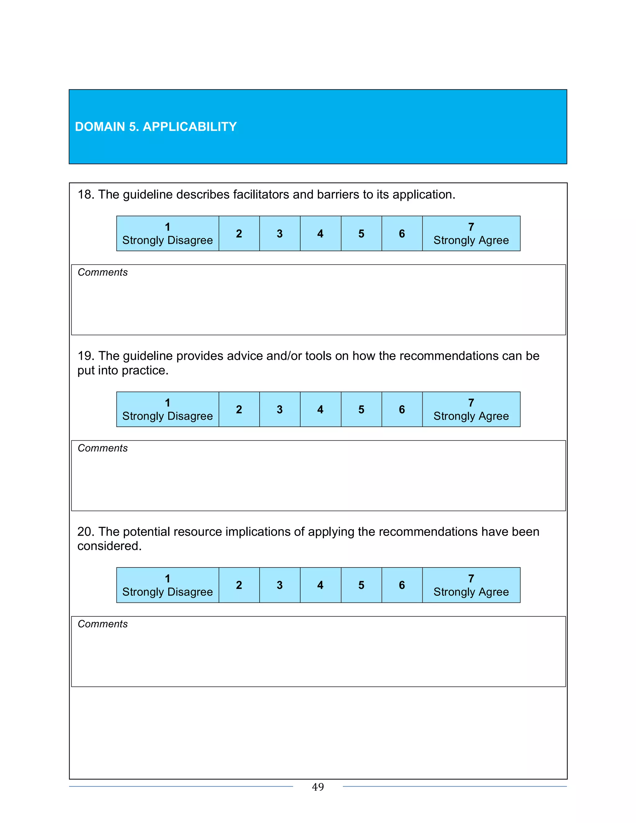 AGREE ll Critical Appraisal Tool for Guidelines (Sample Answers - June ...