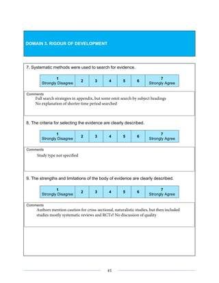 AGREE ll Critical Appraisal Tool for Guidelines (Sample Answers - June ...