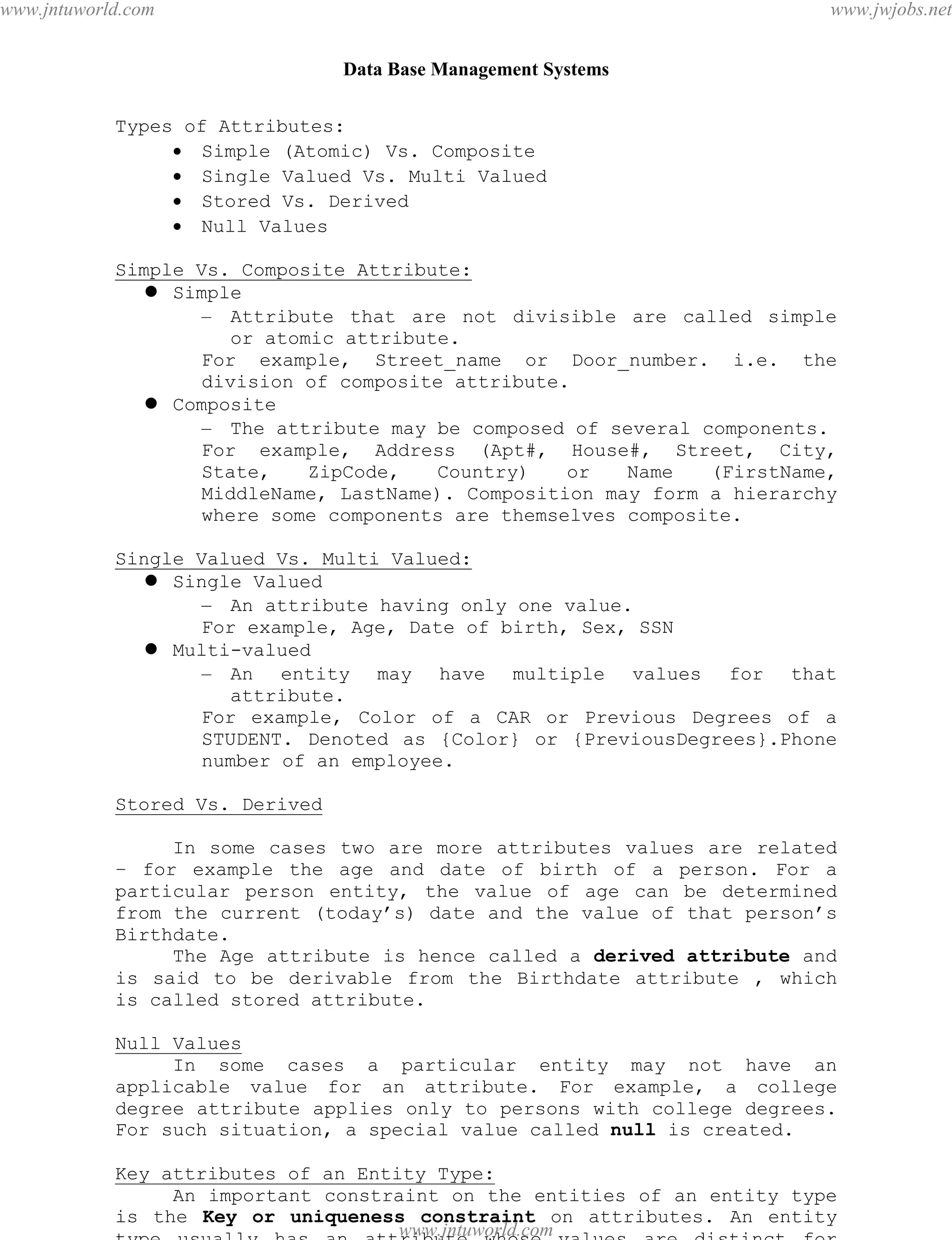 Data Base Management Systems | PDF