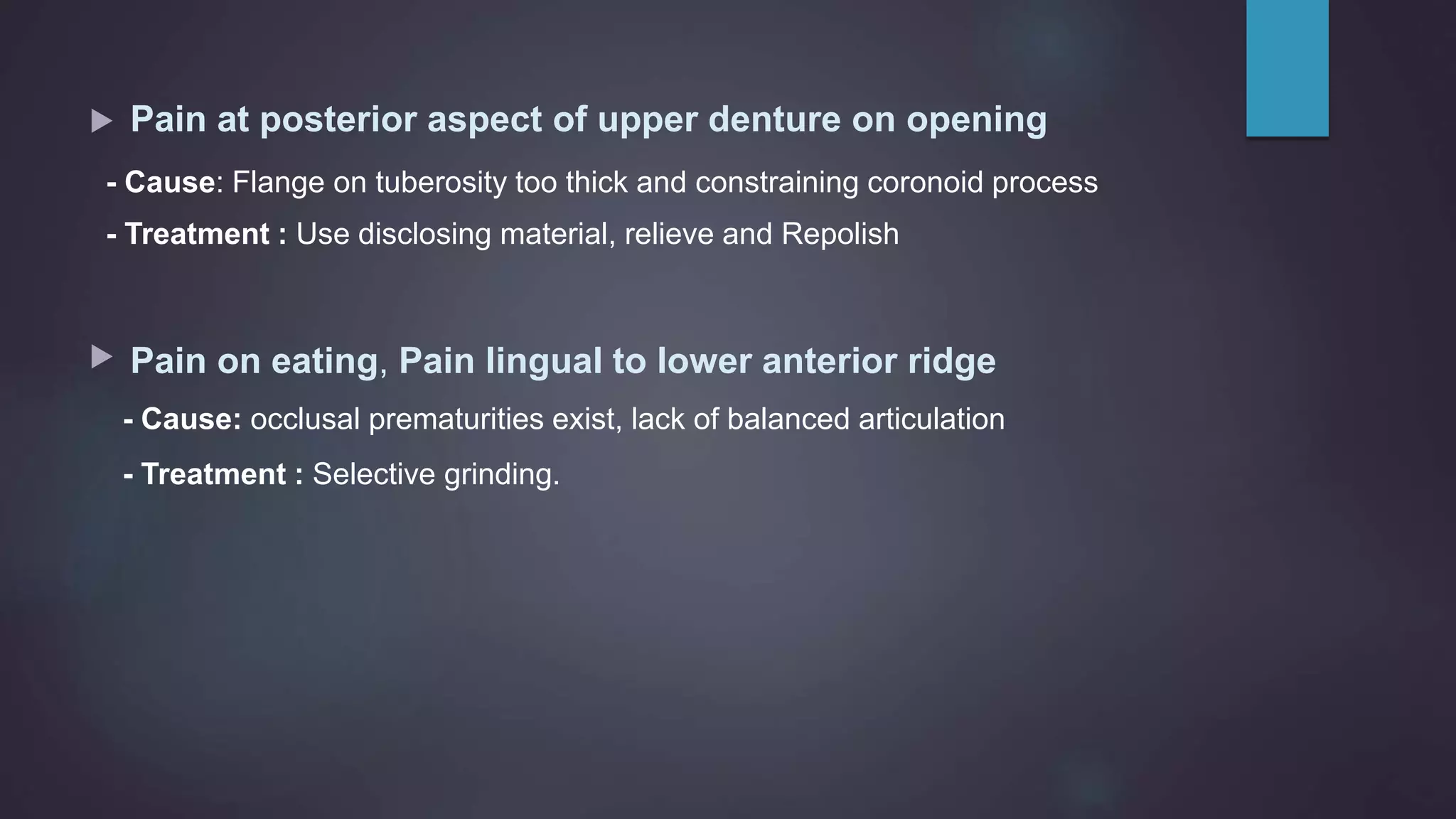 Complete denture complaints | PPTX