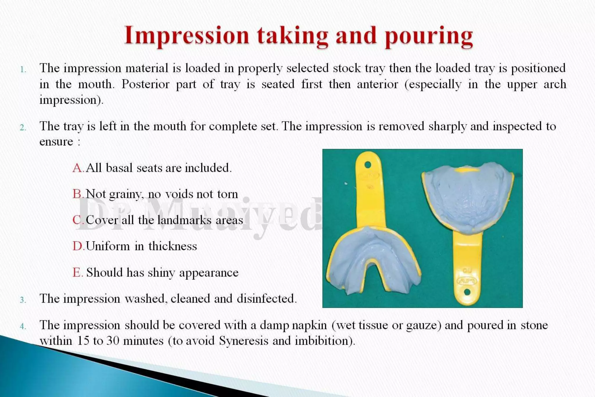 Complete denture impression 2nd yr | PPTX | Mental Health | Diseases ...