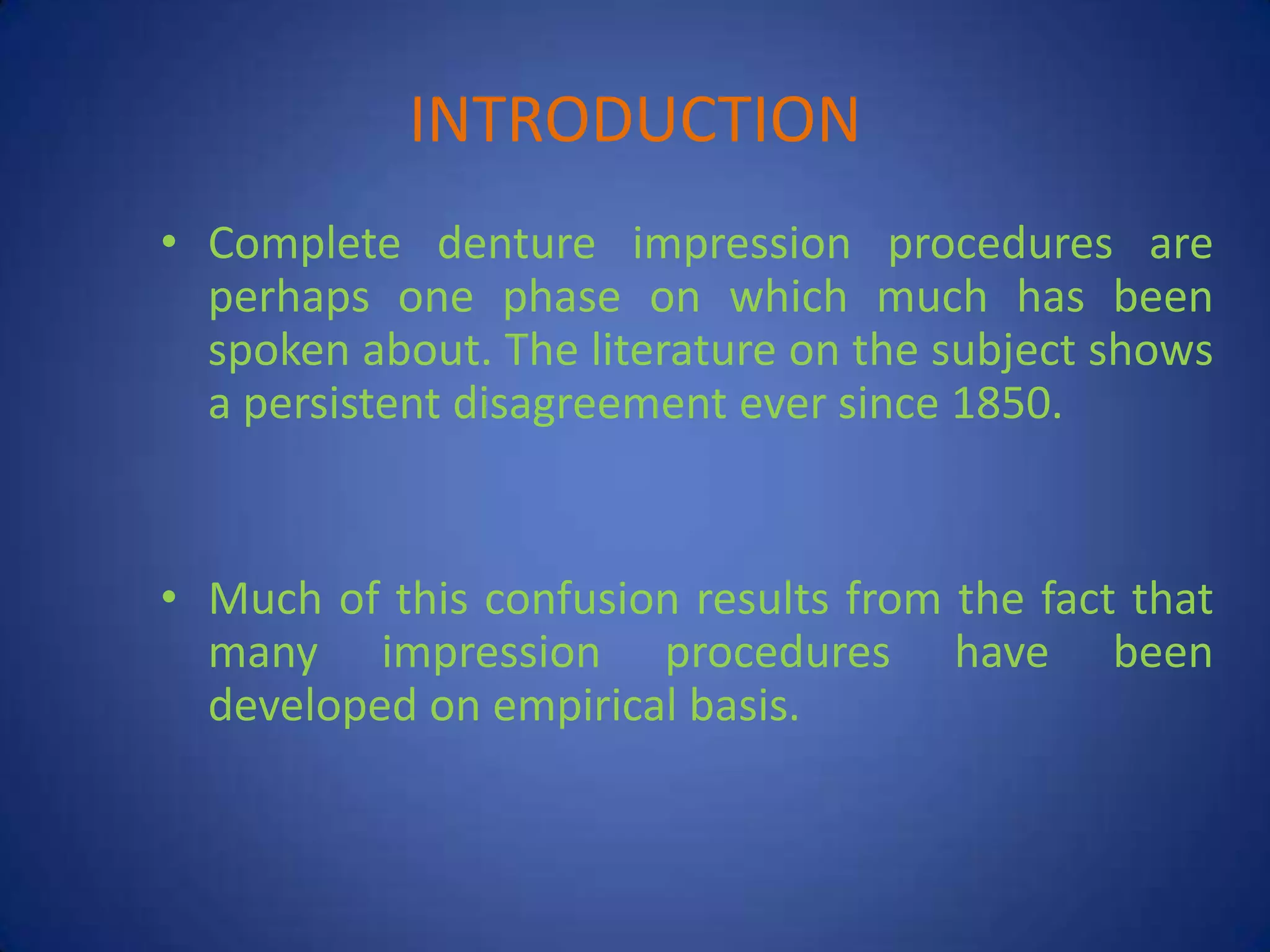Complete denture impressions | PPTX