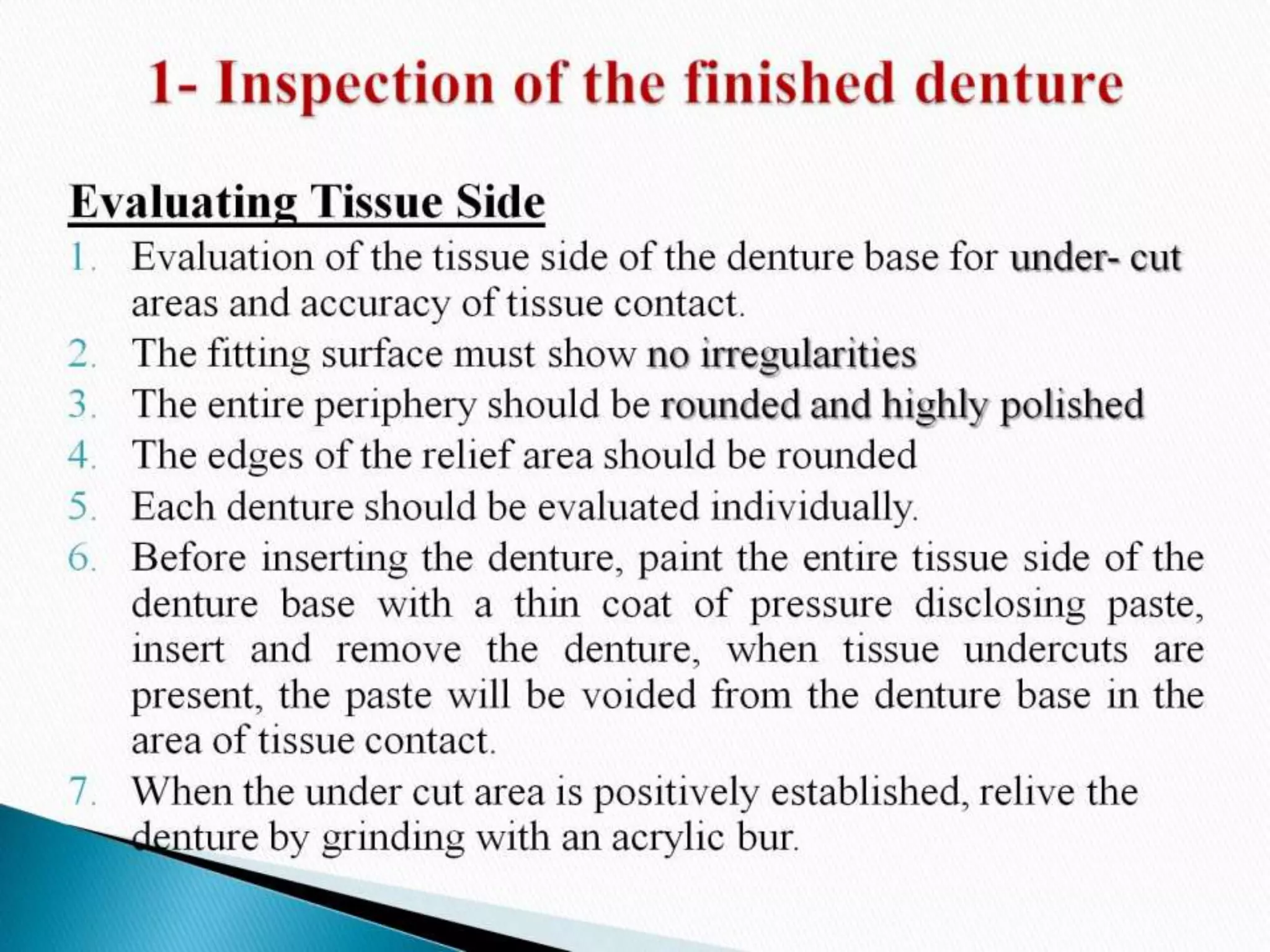 Complete denture instructions | PPTX