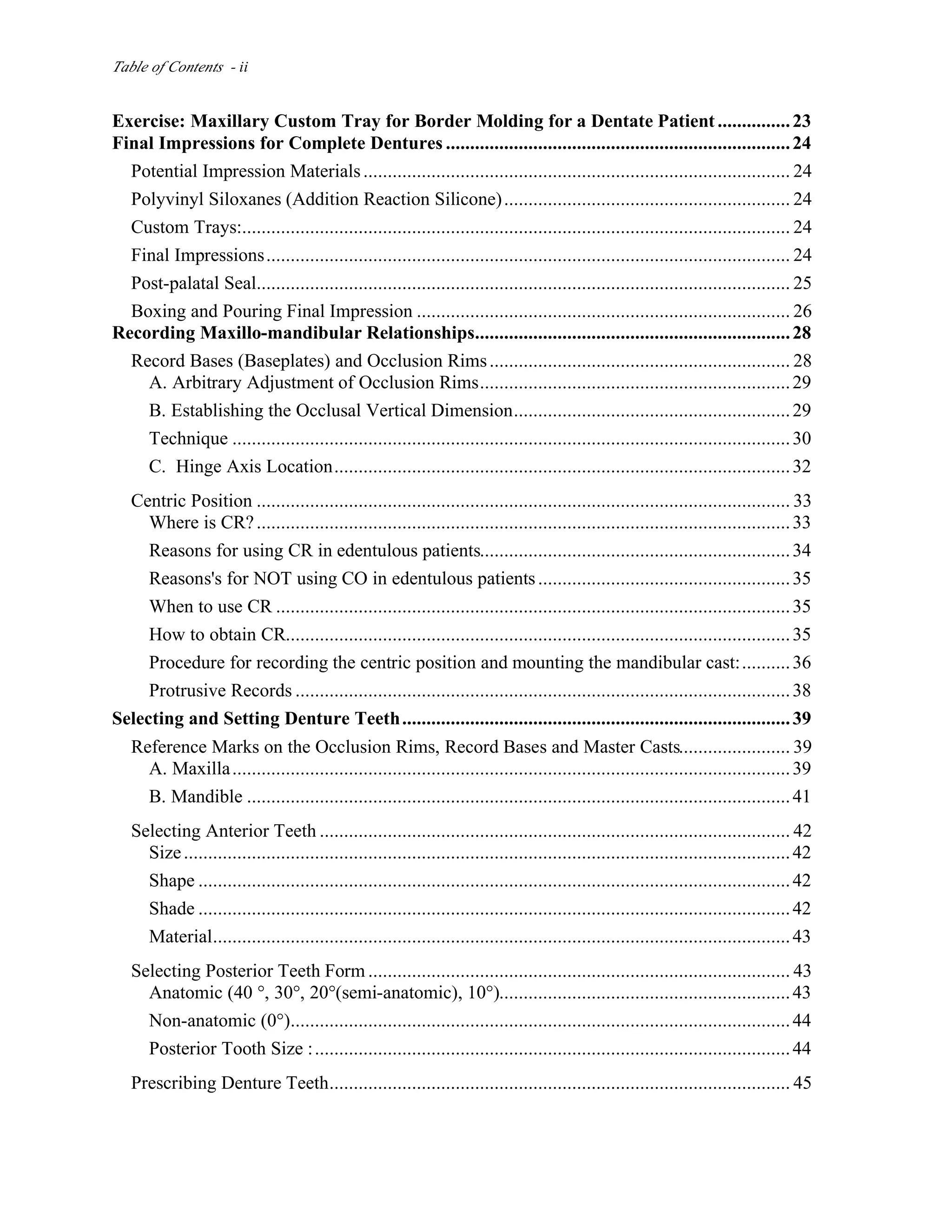 Complete denture manual | PDF