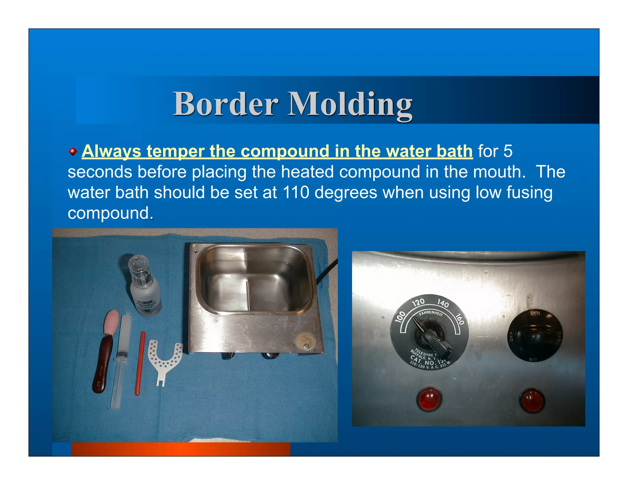 Complete dentures 7. final impressions | PDF