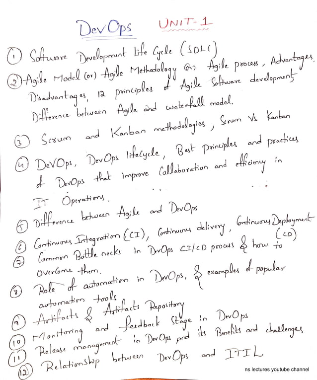 Devops all units document for btech students | PDF