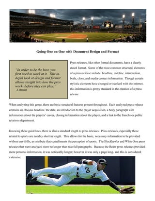 Sports Press Release | PDF