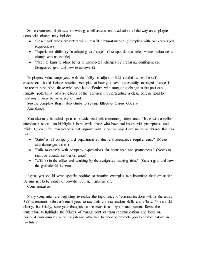 Completed performance appraisal examples | PDF