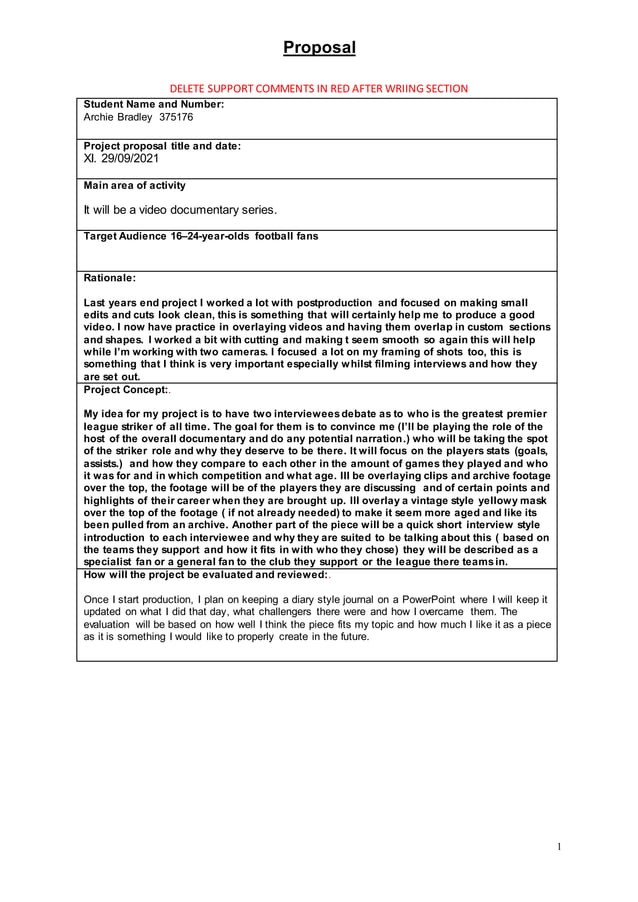 Completed proposal | PDF | Free Download