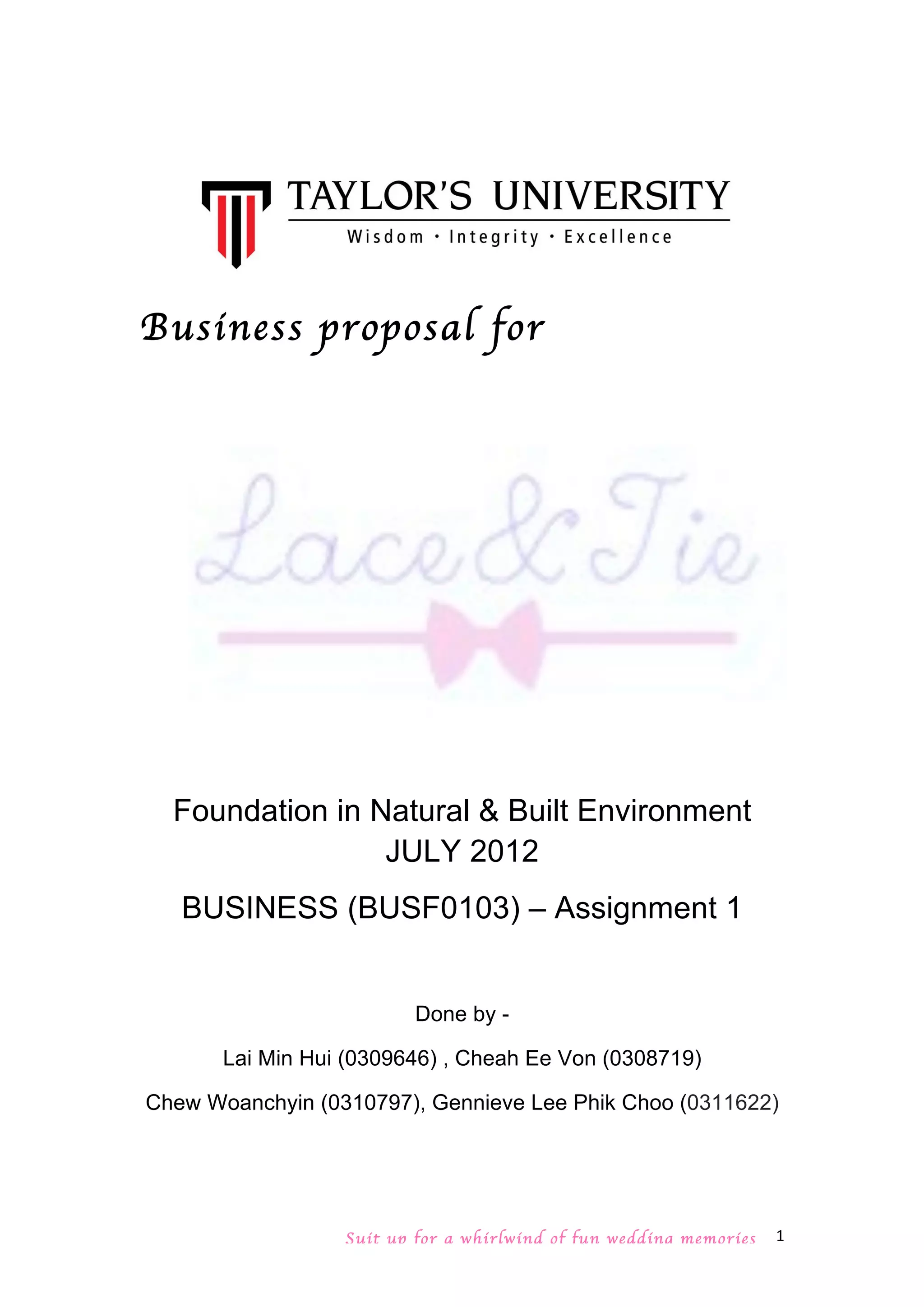 Completed proposal for business | PDF