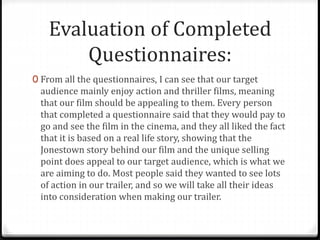 Completed Questionnaires | PPTX