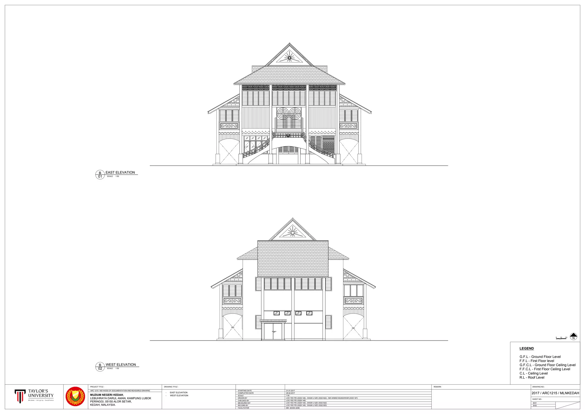 Complete Drawings of Old State Museum of Kedah | PDF