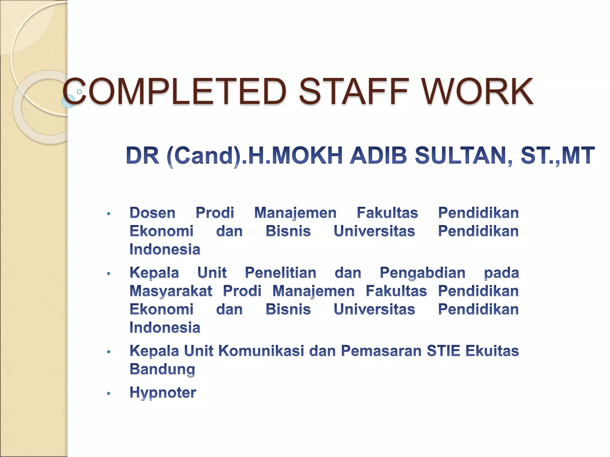 COMPLETED STAFF WORK satu.ppt