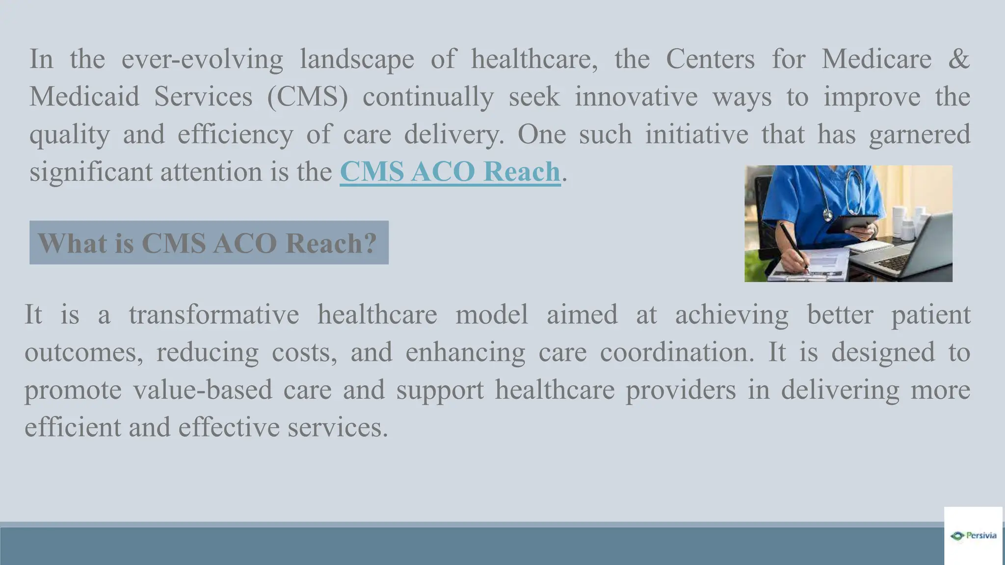 Complete Evaluation of CMS ACO Reach Program.pptx